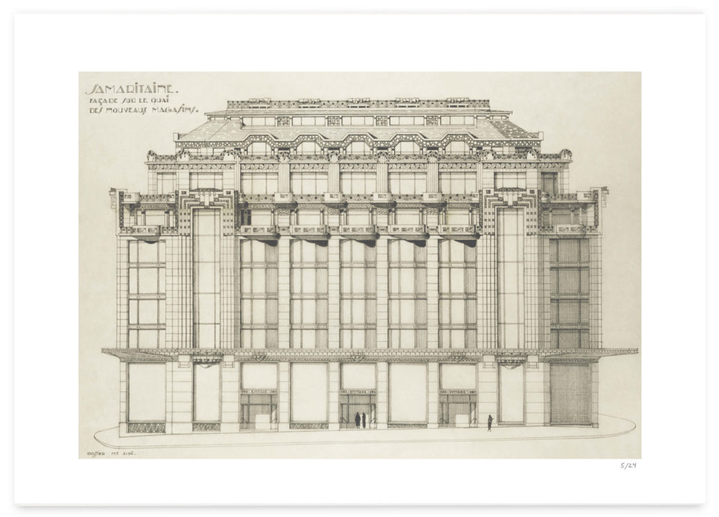 Art print Tour Perret by architect Auguste Perret